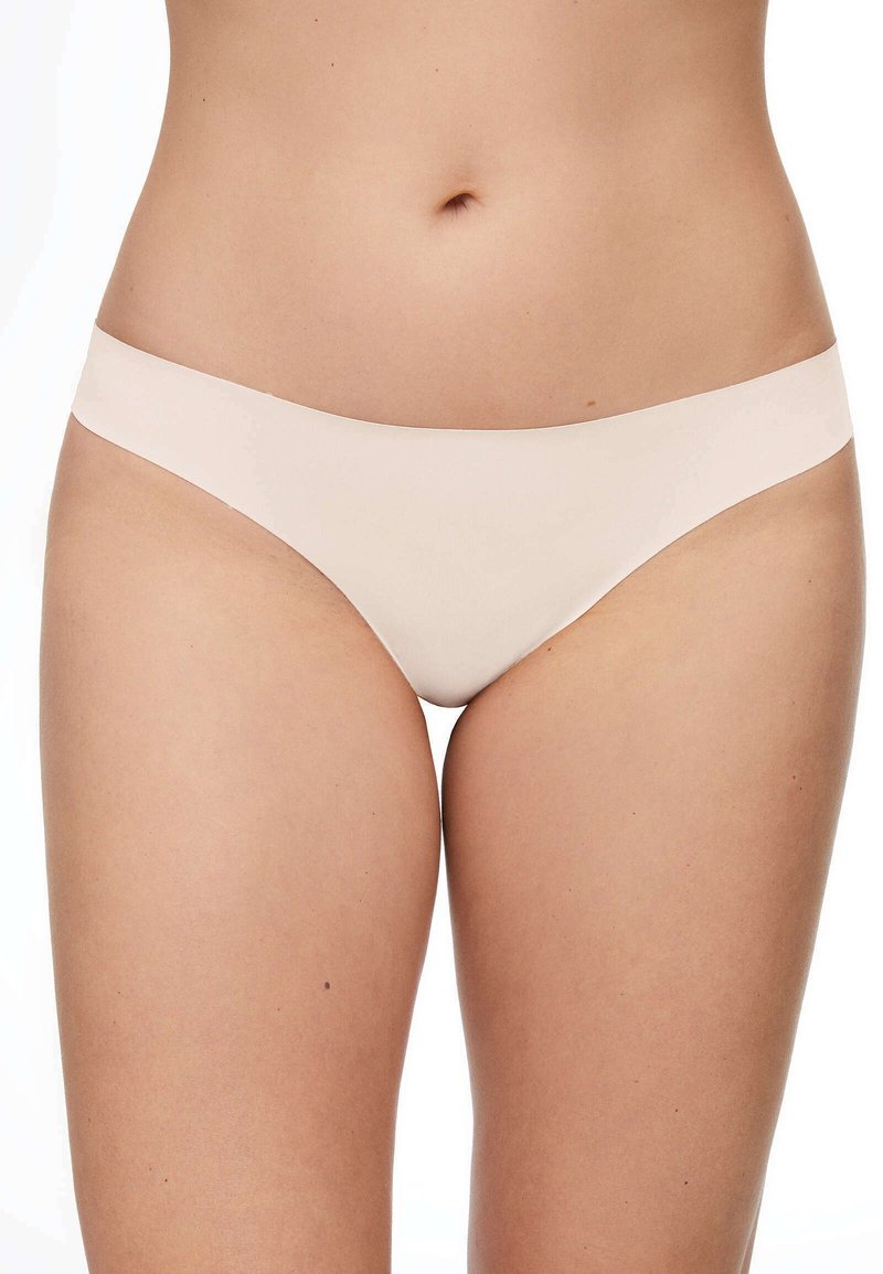 Oysho Laser Cut Thong Beige Zalando De