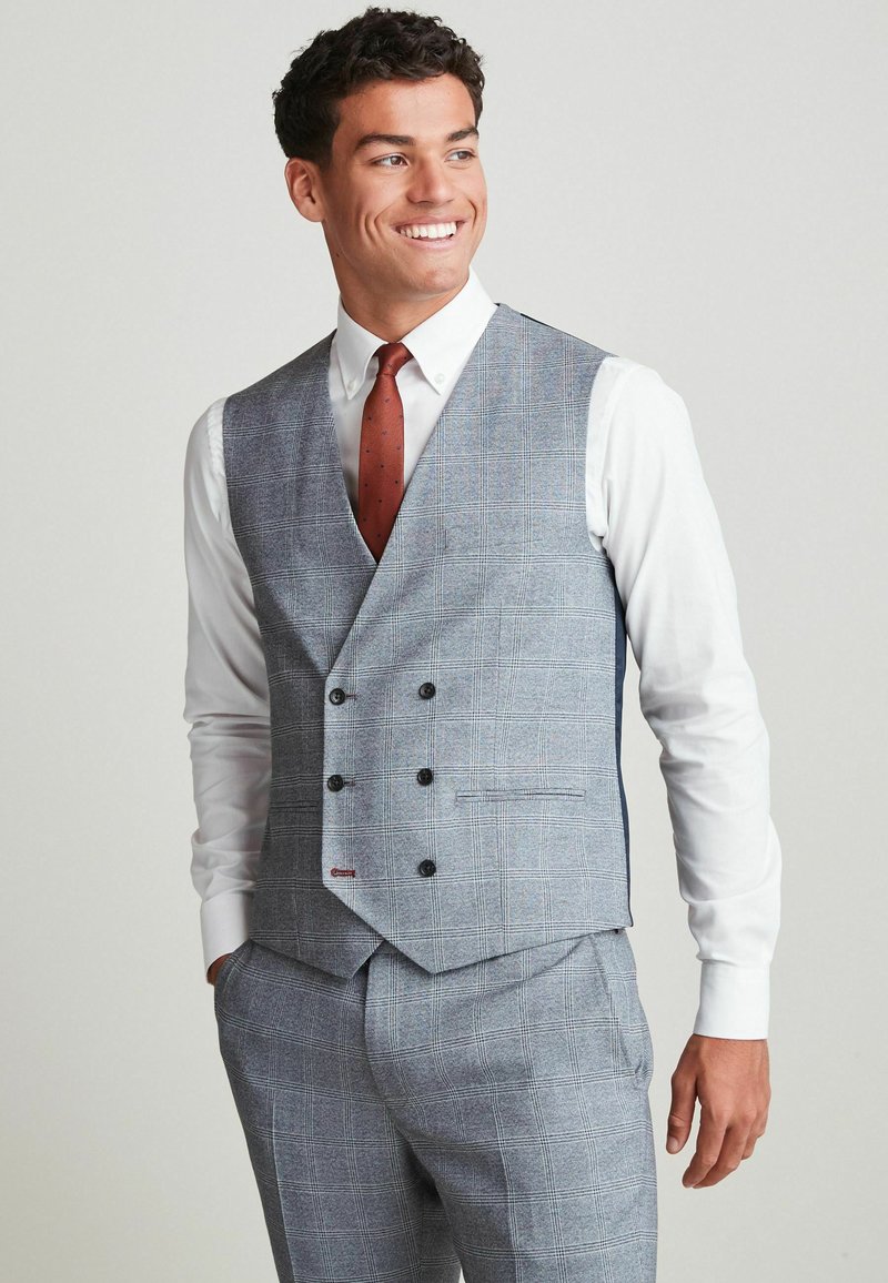 Next CHECK SUIT: WAISTCOAT - Anzugweste - grey/grau - Zalando.ch