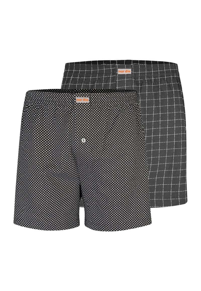 NUR DIE LOCKERE PASSFORM 2-PACK - Boxer shorts - mix grau/grey - Zalando