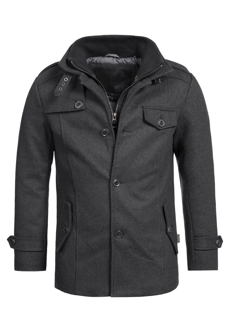 INDICODE JEANS BRANDAN - Kort kåpe / frakk - anthracite/antrasitt ...