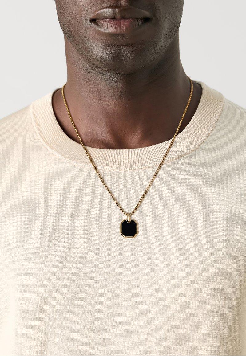 ALDO KIECH - Collier - black/gold-coloured/doré - ZALANDO.FR