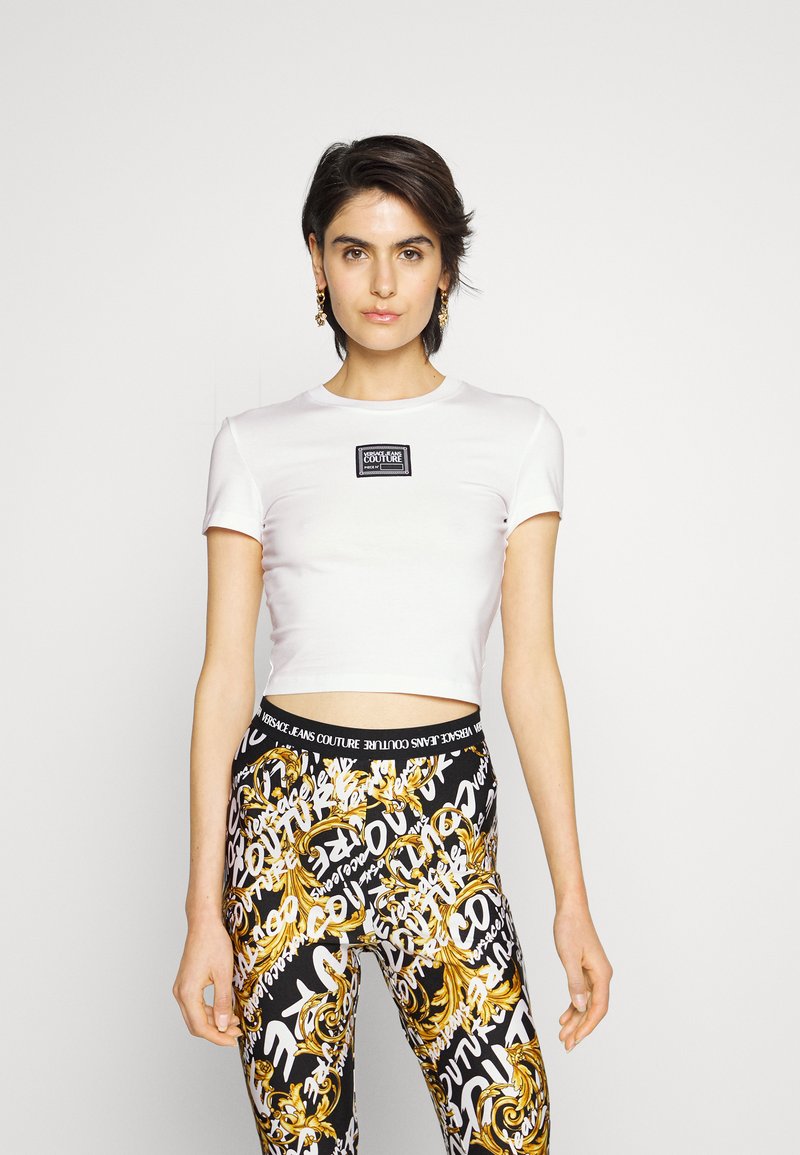 Versace Jeans Couture Tricou basic - white/alb - Zalando.ro