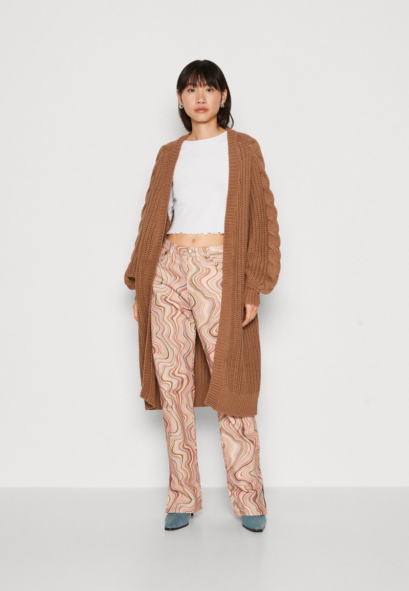 YAS YASSANNE CARDIGAN - Strickjacke - caribou/beige - Zalando.at
