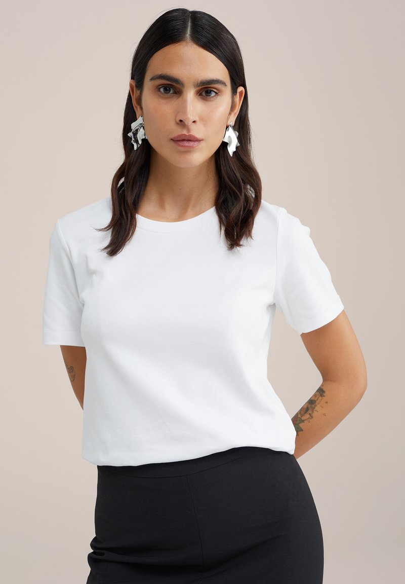WE Fashion STUDIO - Tricou basic - white/alb - Zalando.ro