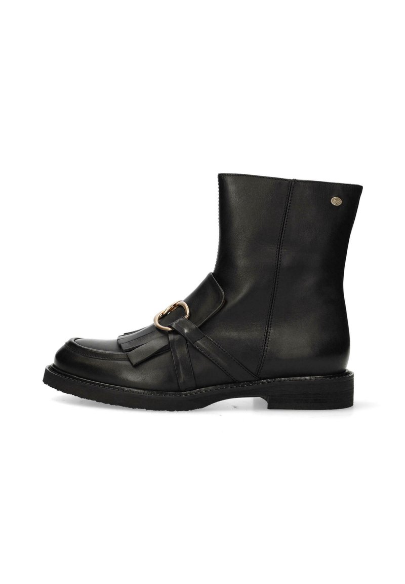 Fred de la Bretoniere PARIS HAY - Enkellaarsjes met plateauzool - black ...