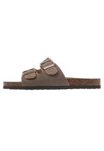 Rubi Shoes by Cotton On REX DOUBLE BUCKLE SLIDE - Chaussons - brown ...