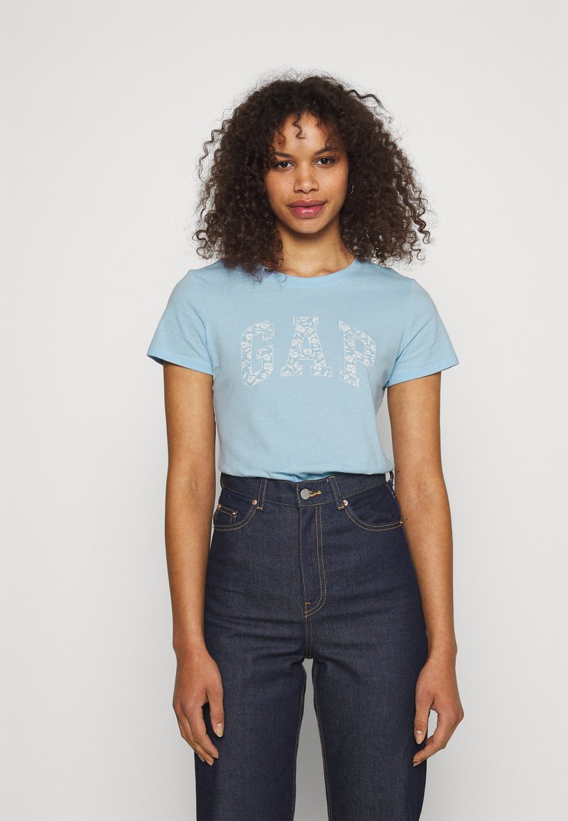 Gap Tall TEE - T-shirt con stampa - light blue/celeste - Zalando.it