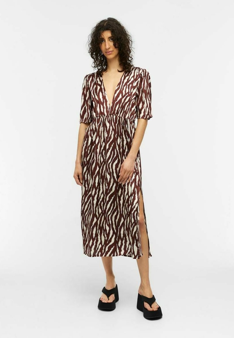 Object PRINT - Robe de jour - bitter chocolate/marron - ZALANDO.BE