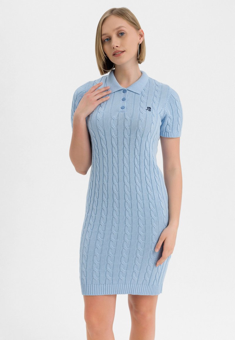 Felix Hardy CABLE - Robe pull - light blue/bleu clair - ZALANDO.BE