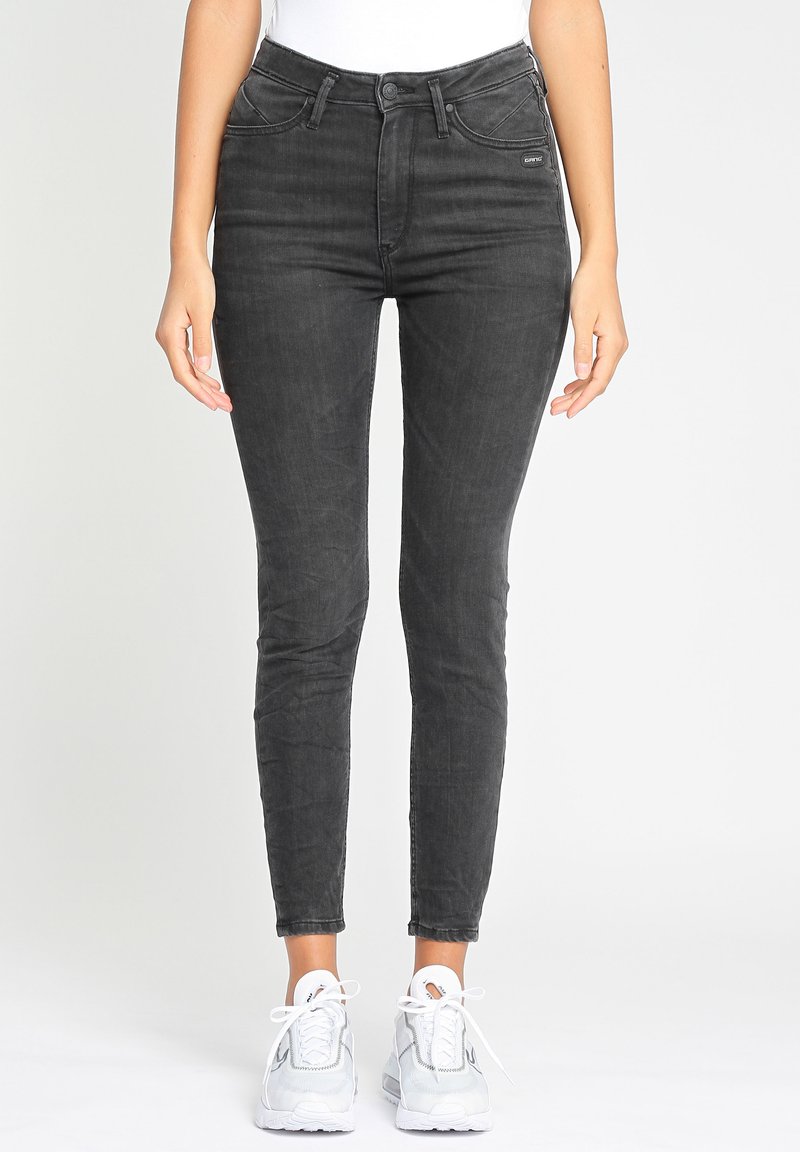 Gang SUPER LYDIA - Jeans Slim Fit - black base wash/black denim ...