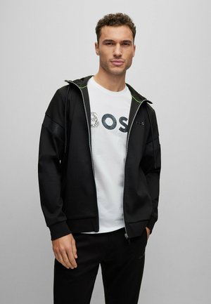 BOSS SAMOO MIRROR - Sweatjacke - dark blue two/dunkelblau - Zalando.de