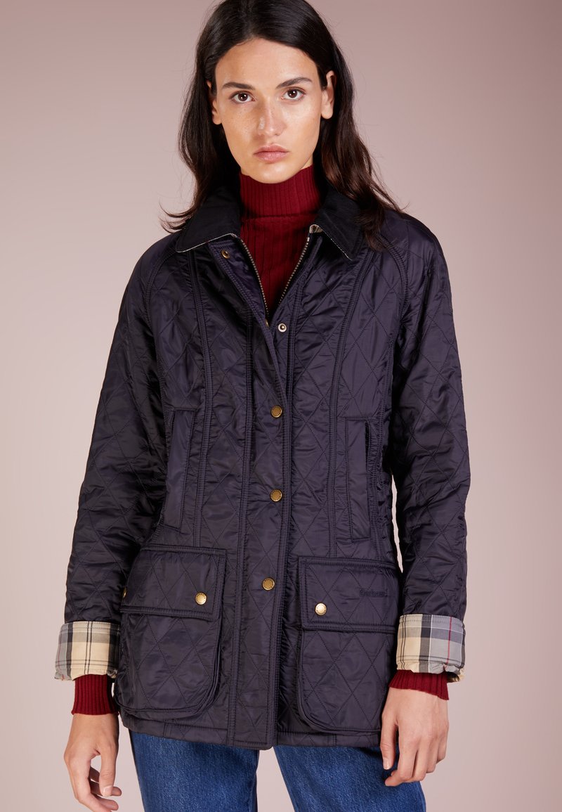 Barbour BEADNELL POLARQUILT - Halflange jas - navy/donkerblauw - Zalando.nl