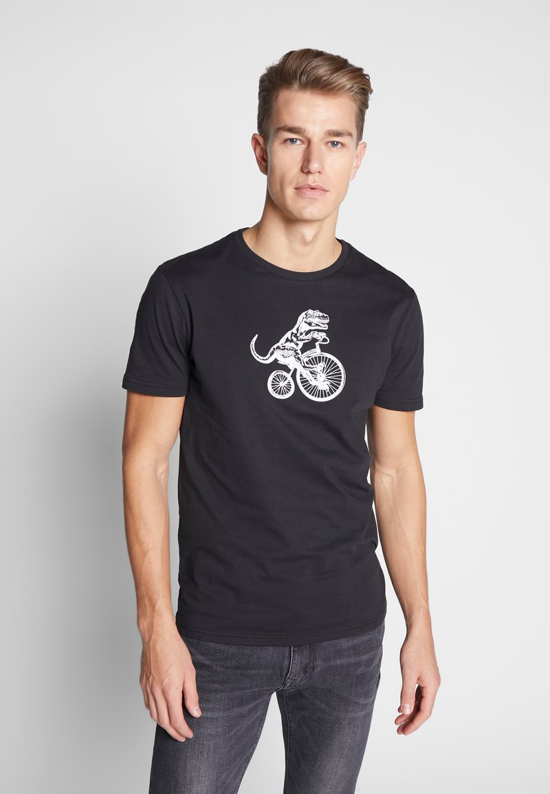 Pier One Print T-shirt - black - Zalando.ie