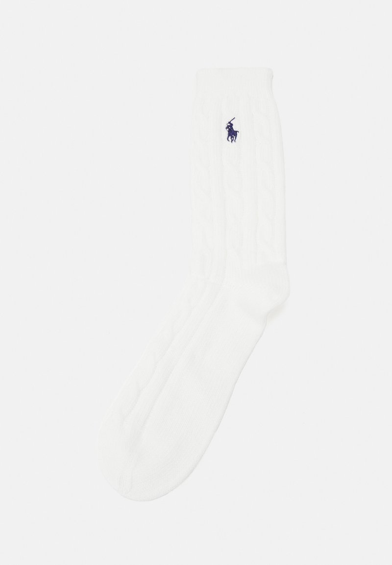 Polo Ralph Lauren TRUE CABLE CREW - Kojinės - white/balta - Zalando.lt