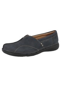 Clarks UN LOOP STRIDE - Slipper - navy nubuck/dunkelblau - Zalando.ch