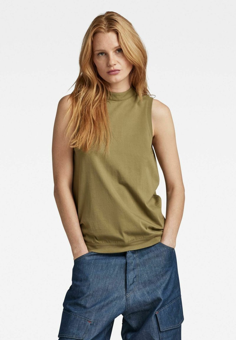 G-Star OPEN BACK - Top - smoke olive/groen - Zalando.be