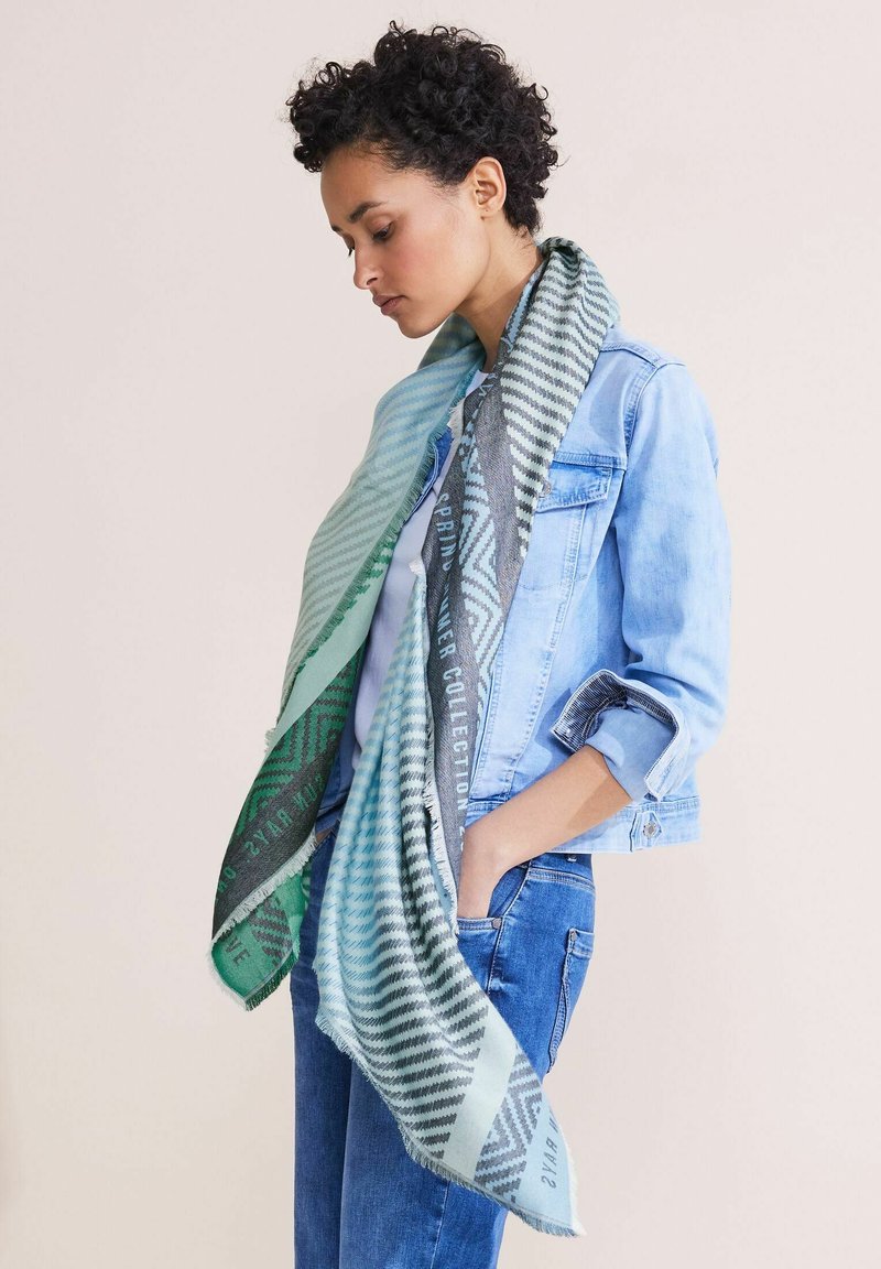 Street One JACQUARD TUCH - Tuch - blau - Zalando.ch