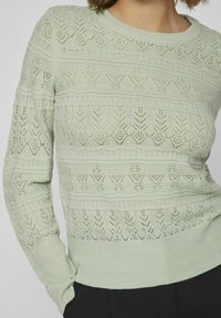 VILA VIEMINA - Pullover - cameo green/vert clair - ZALANDO.FR