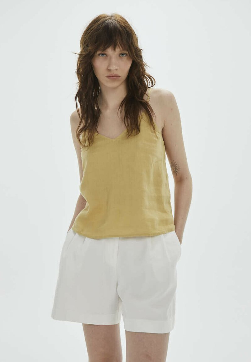 System Action WITH STRAIGHT NECKLINE STRAPS - Top - light yellow ...