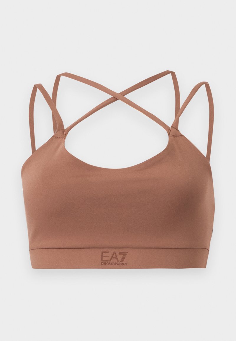 EA7 Emporio Armani SPORT BRA - Sports bra - camel - Zalando