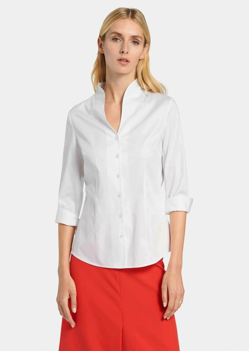 PETER HAHN Button-down blouse - weiß/white - Zalando