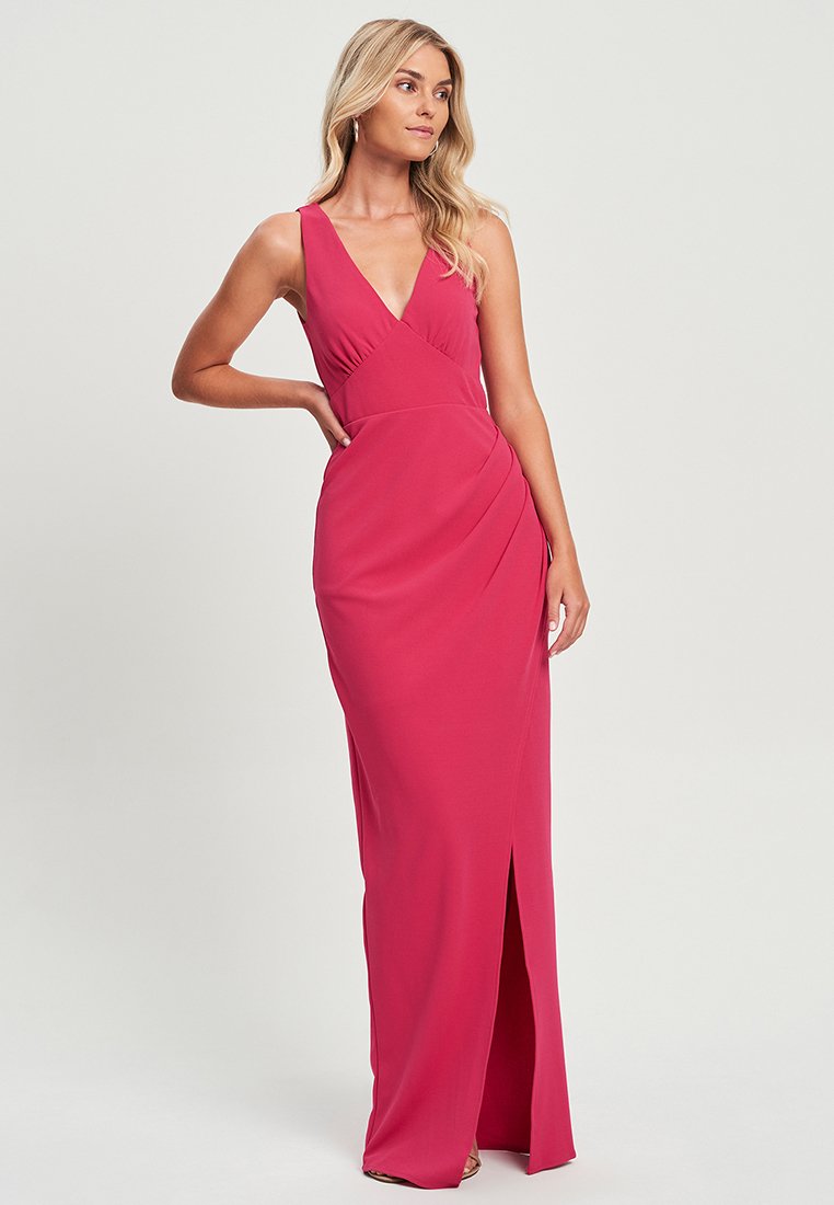 CHANCERY HALSEY - Vestito lungo - hot pink/rosa - Zalando.it