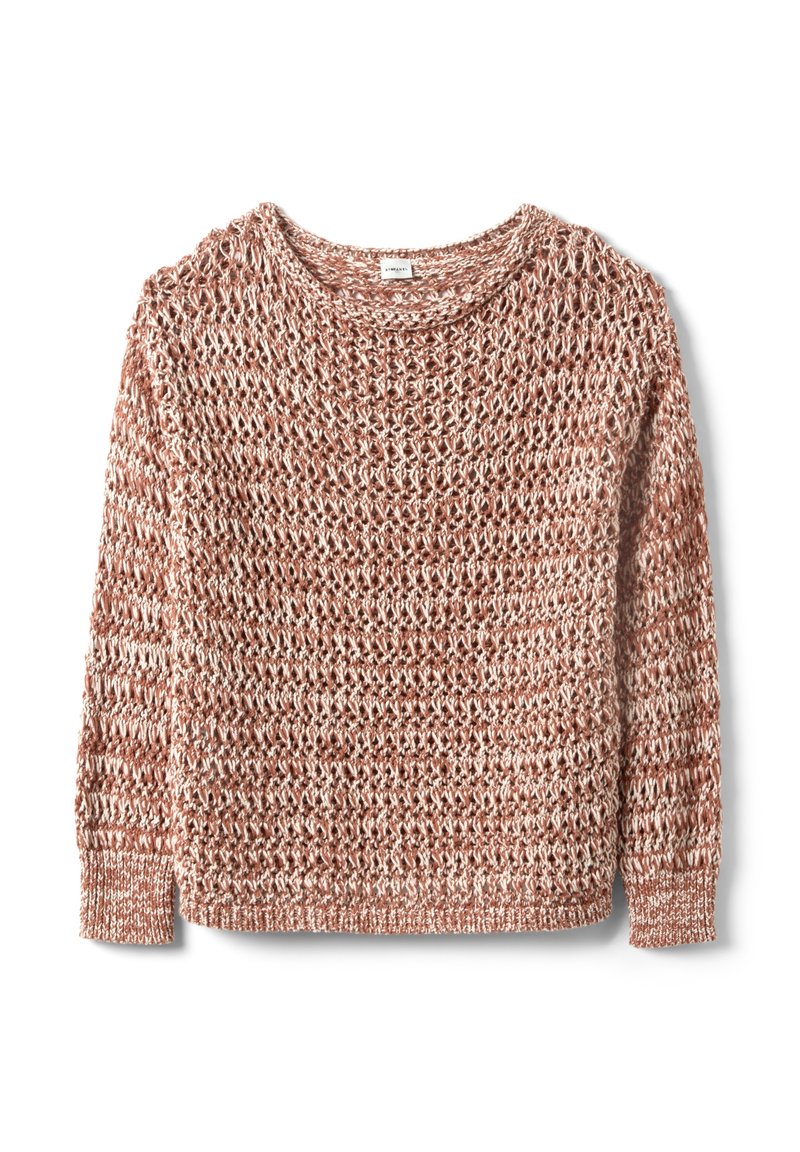 Stefanel Jumper - white/brown/white - Zalando