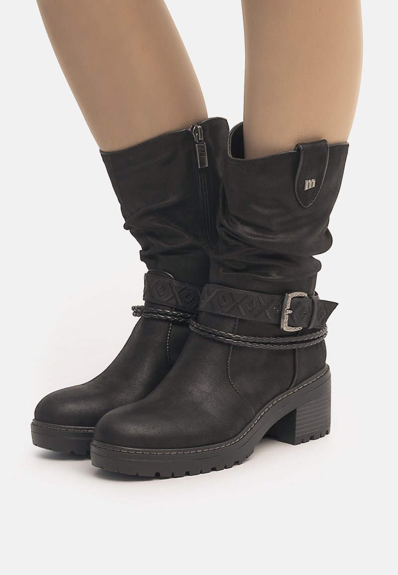 mtng Cowboy/Biker boots - black - Zalando