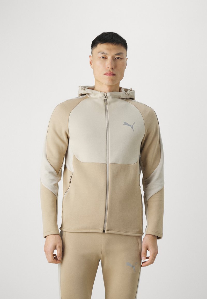 Puma EVOSTRIPE - Sweat zippé - prairie tan/marron clair - ZALANDO.FR