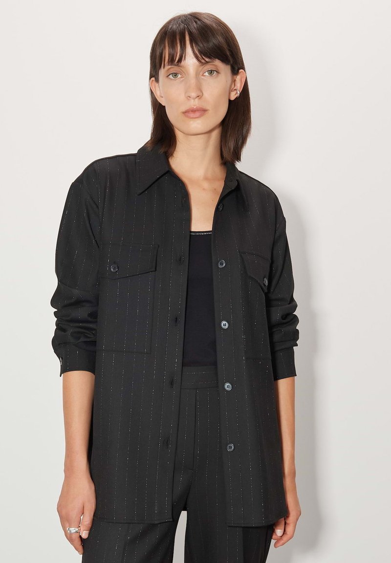 someday. LANGARM ZEREA - Overhemdblouse - black/zwart - Zalando.be