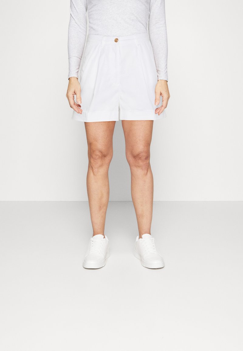 Tommy Hilfiger PLEATED - Shorts - optic white/white - Zalando.ie