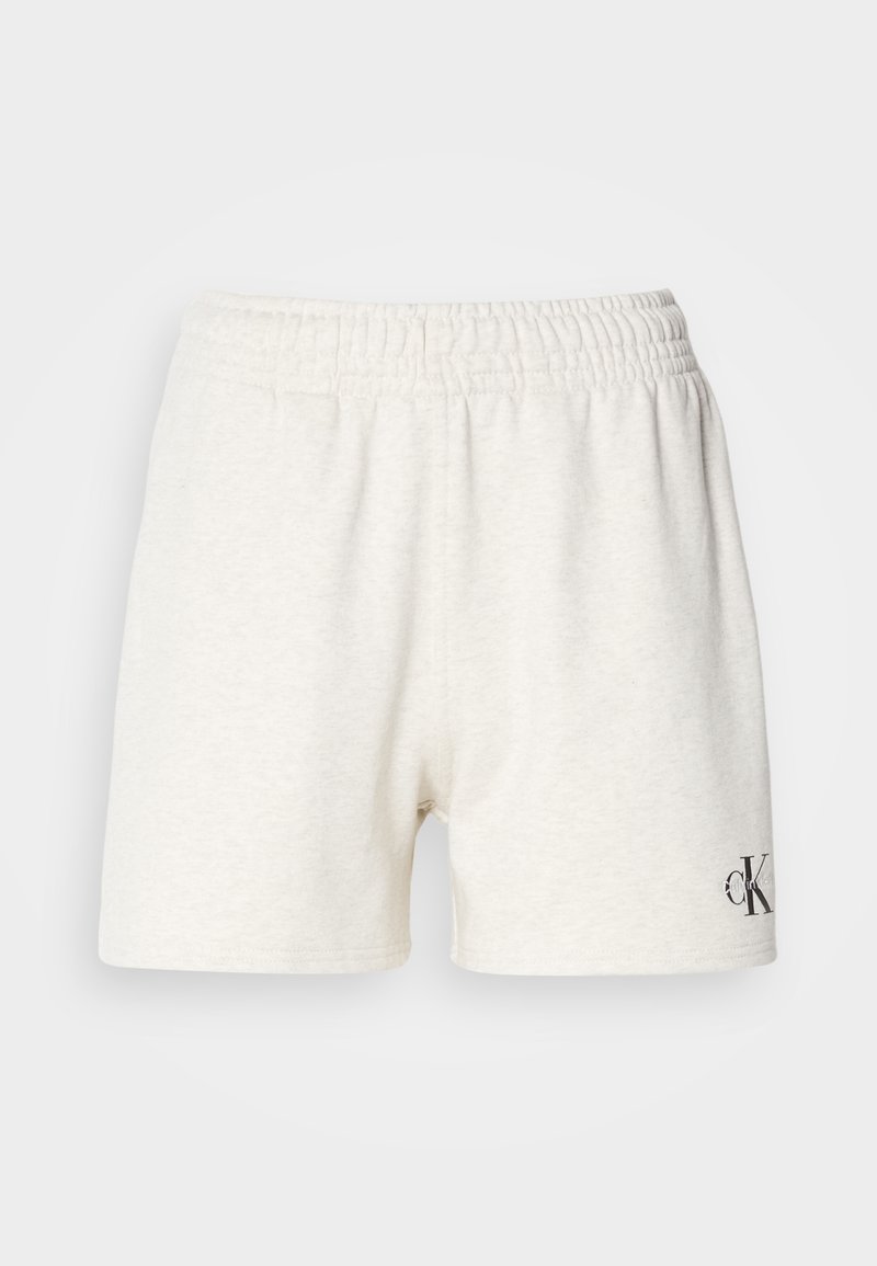 Calvin Klein Jeans MONOLOGO - Joggebukse - vanilla heather/beige ...