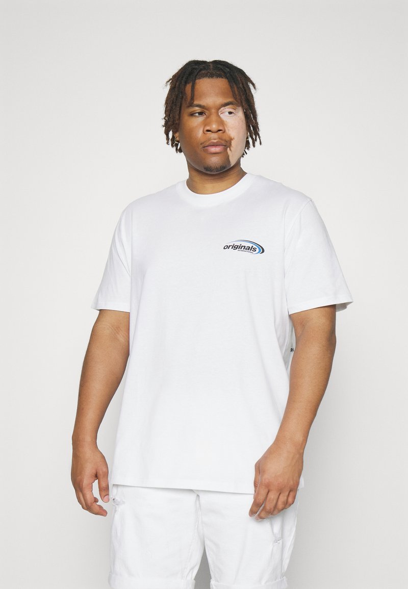 Jack & Jones JORBRINK BELIZE BACK TEE - T-Shirt print - bright white ...