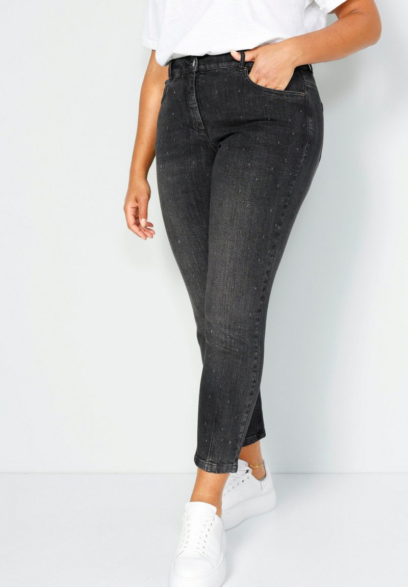 Angel of Style Jeans Slim Fit - black/schwarz - Zalando.ch