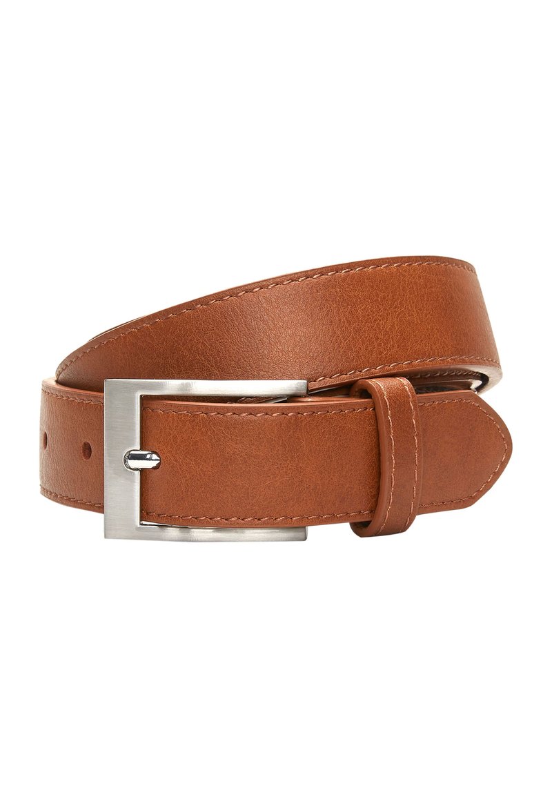 Next MOTTLED DARK BROWN STITCHED EDGE BELT - Gürtel - brown/braun ...