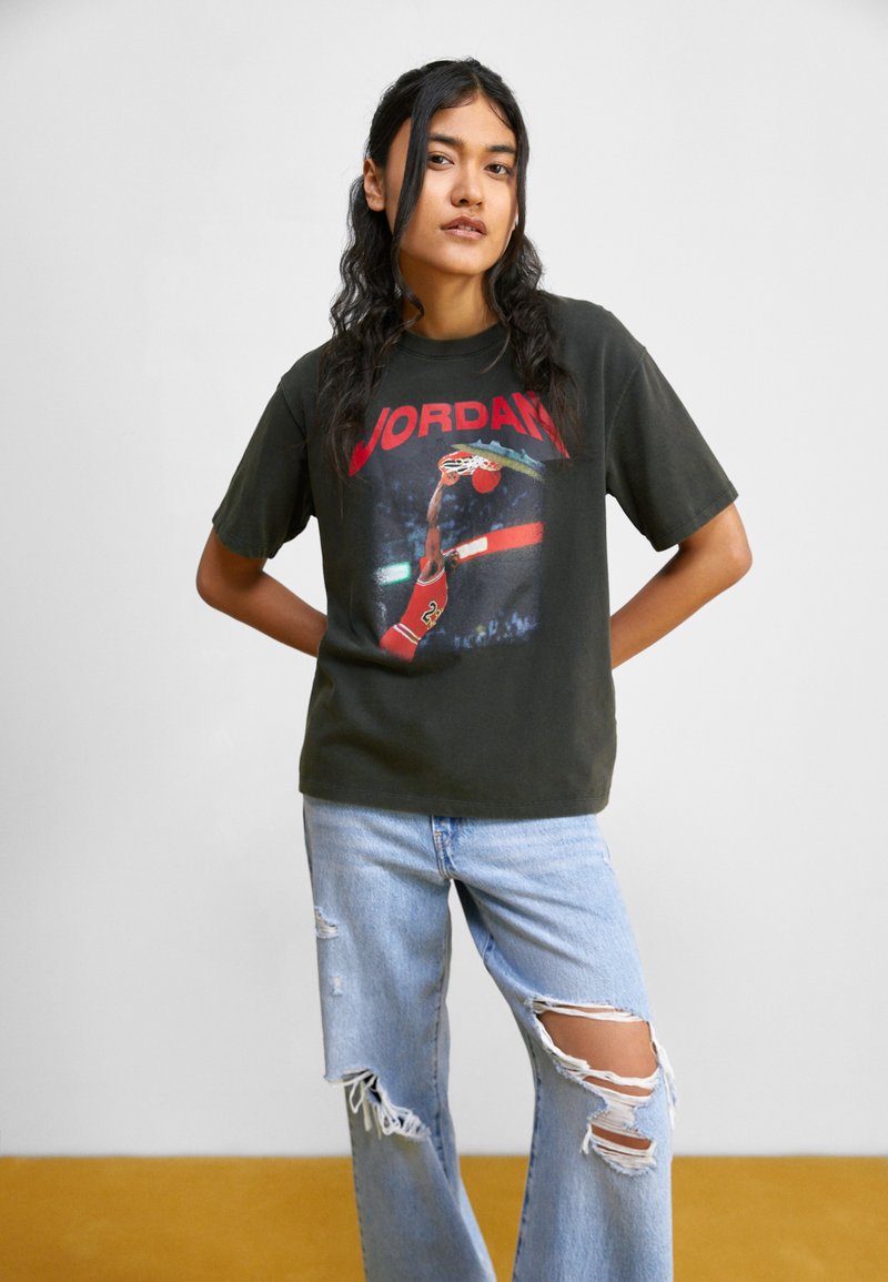 Jordan T-shirt z nadrukiem/czarny - Zalando.pl