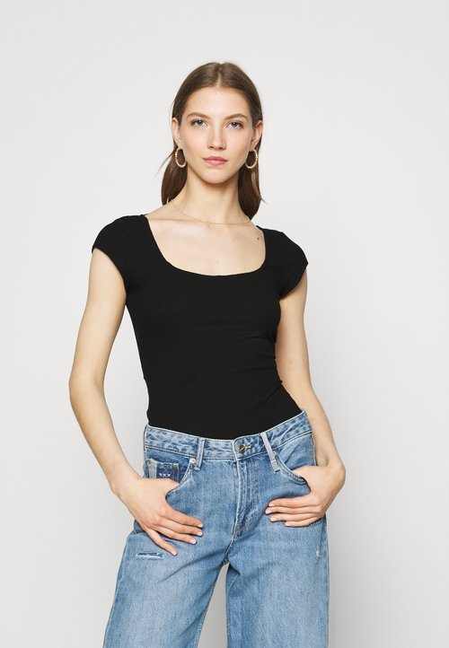 Urban Classics WIDE NECK - Top - black/schwarz - Zalando.ch
