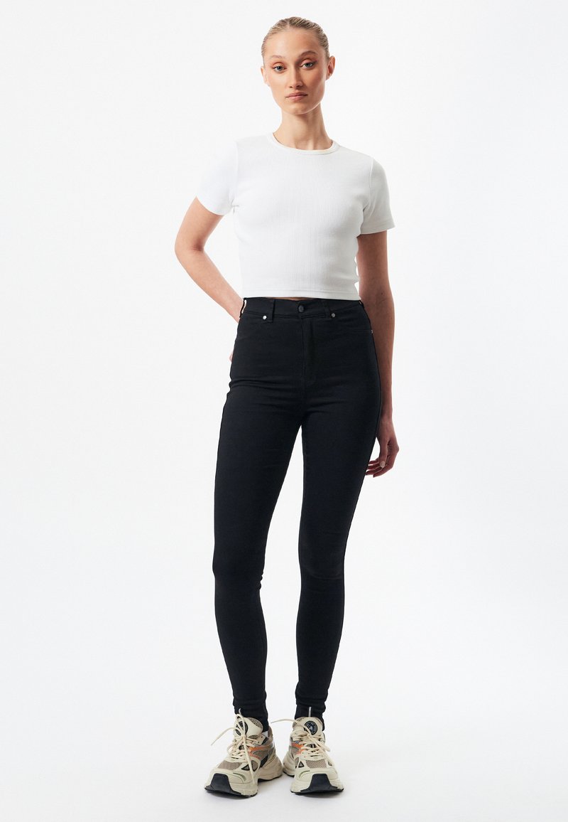 Dr.Denim SOLITAIRE - Jeggings - black/black denim - Zalando.dk