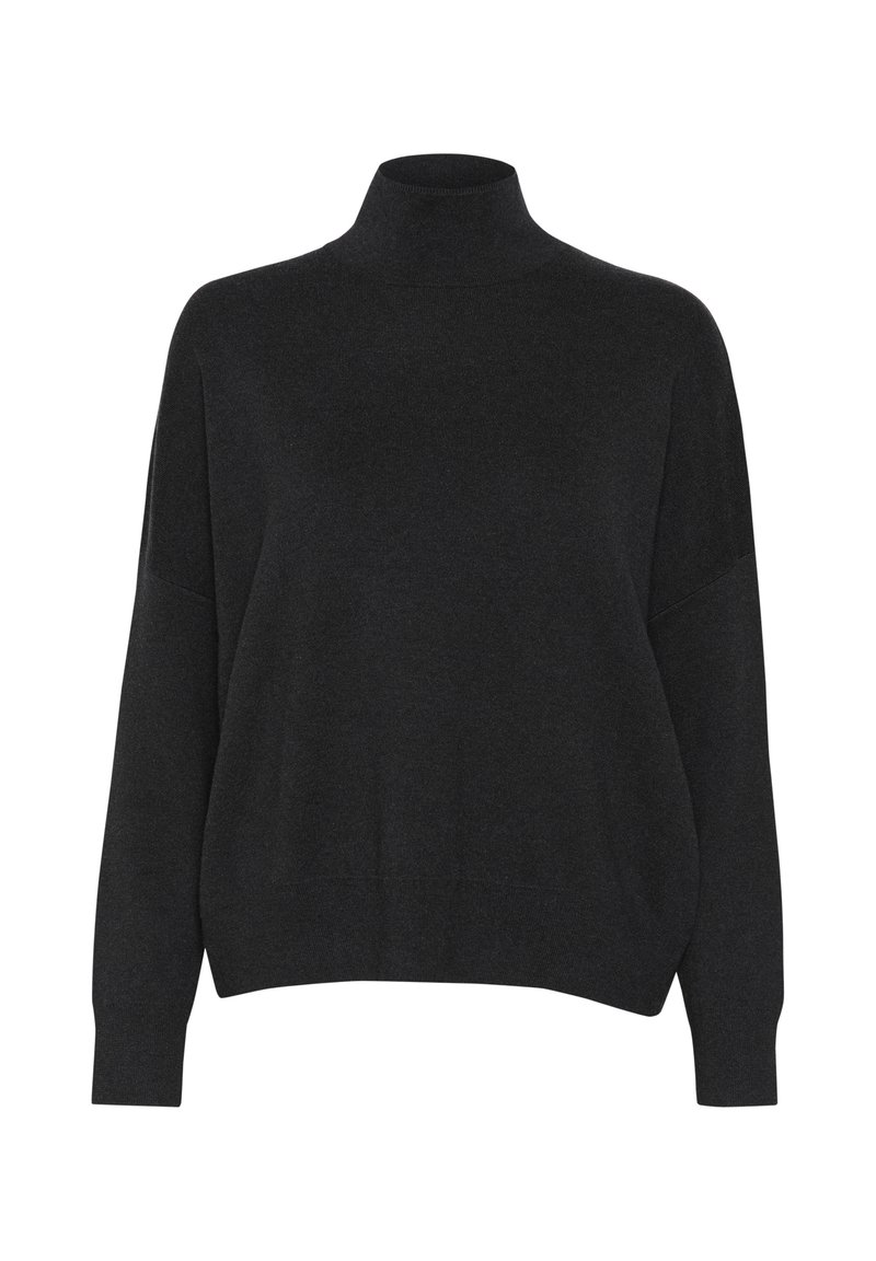 InWear TENLEY TURTLENECK - Strickpullover - dark grey melange ...