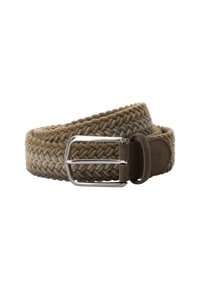 Boggi Milano ELASTICATED - Braided belt - beige - Zalando