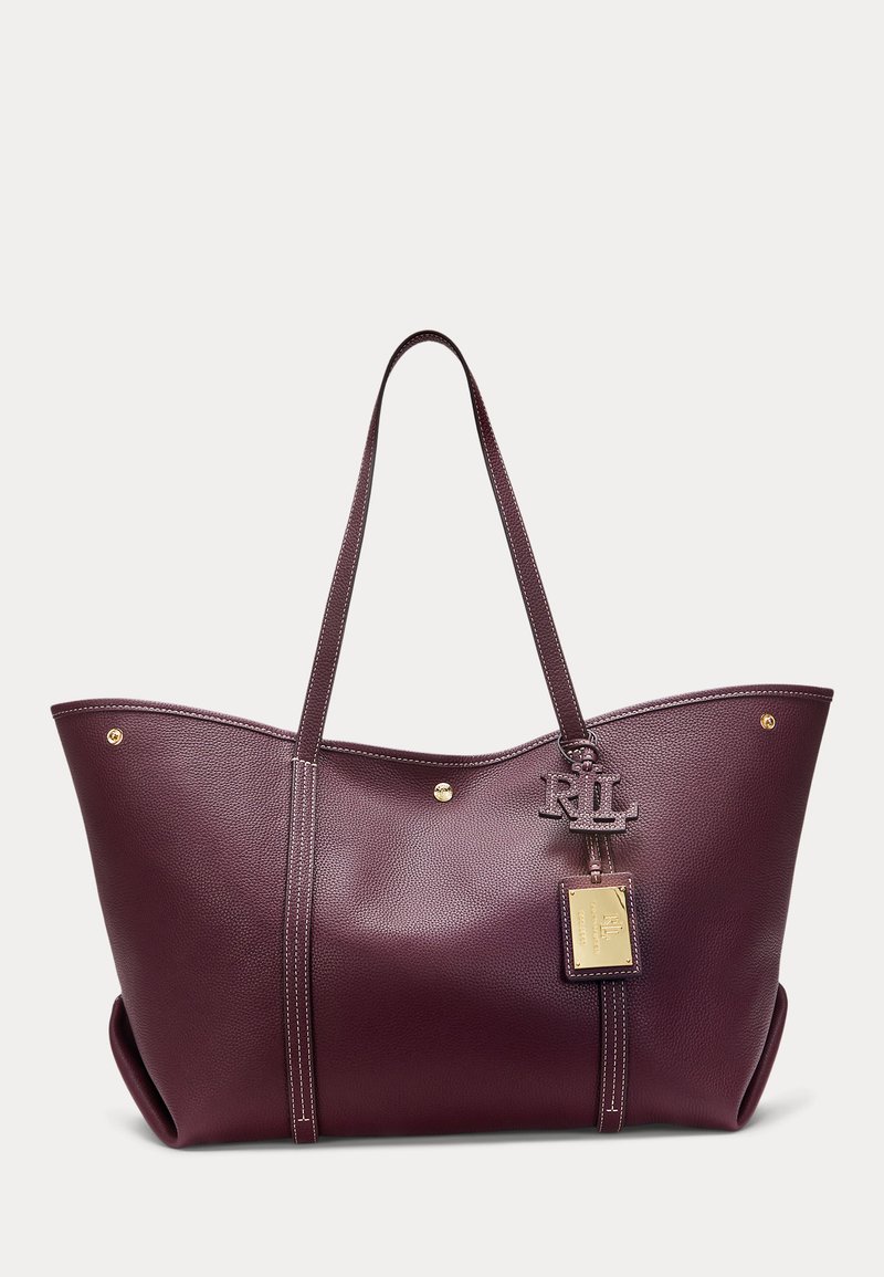 Lauren Ralph Lauren PEBBLED LEATHER LARGE EMERIE TOTE BAG - Weekender ...