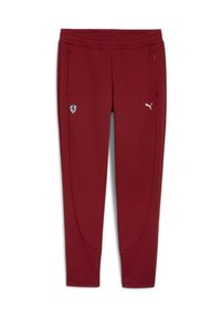 Puma SCUDERIA FERRARI STYLE - Tracksuit bottoms - intense red/red - Zalando