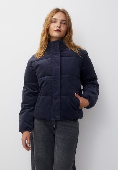 PULL&BEAR HOODED PUFFER WITH POCKETS - Winterjas - black/zwart - Zalando.be