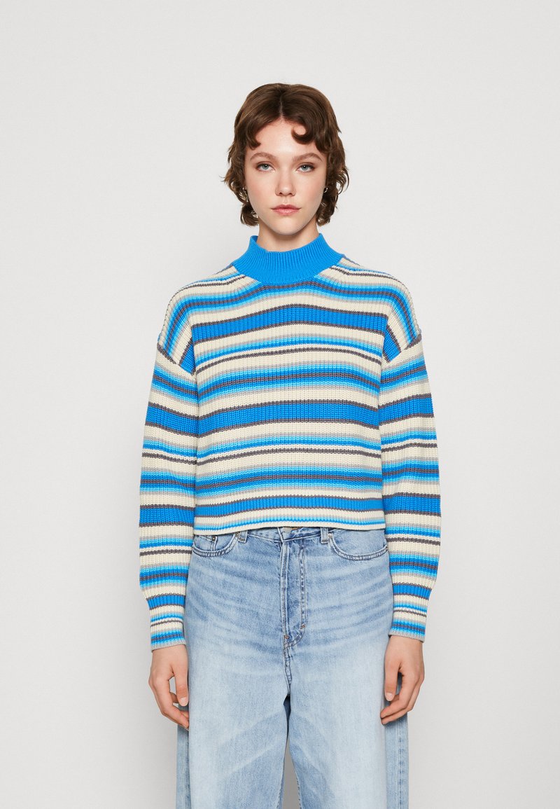 JJXX JXNANNA HIGH NECK - Jumper - french blue/multi color/blue - Zalando.de