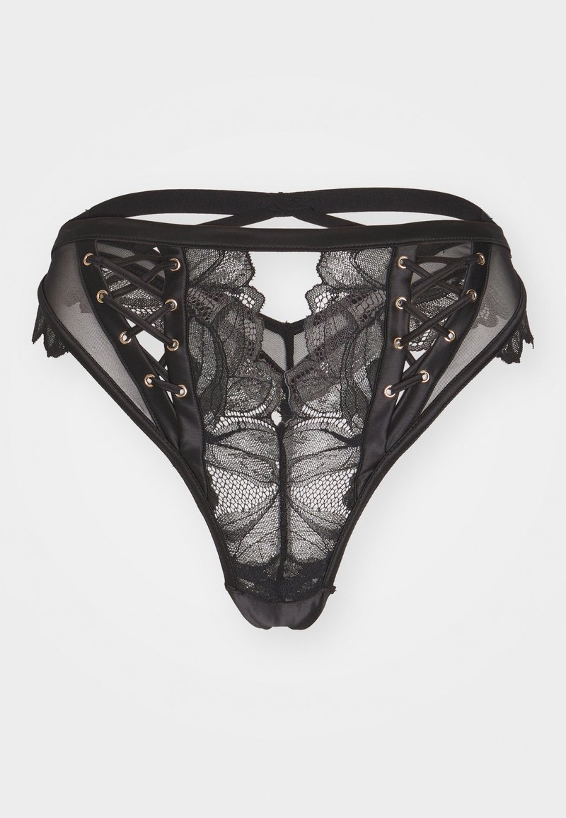 Hunkemöller CIERRA - String - caviar/noir - ZALANDO.FR