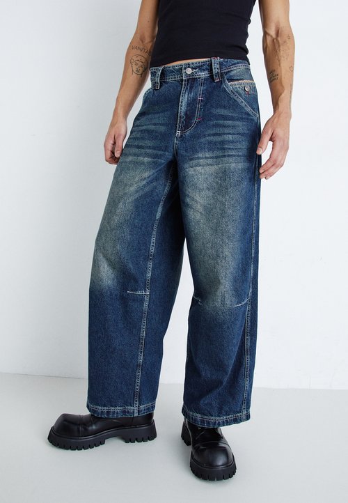 Jaded London LIGHT GREY WASHED RAZOR - Relaxed fit -farkut - light grey ...