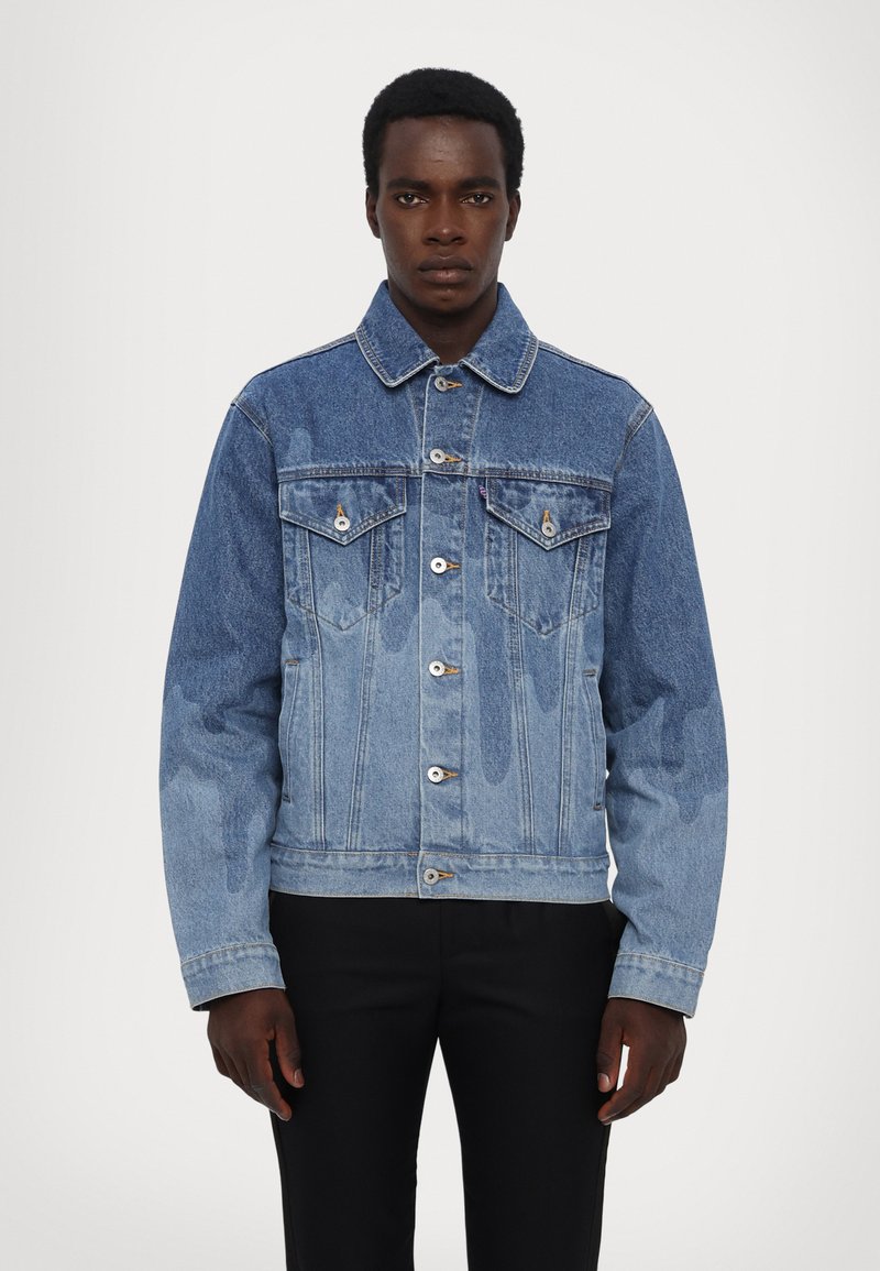 Icecream LAZER DRIP TRUCKER JACKET - Denim jacket - mid wash blue/blue ...