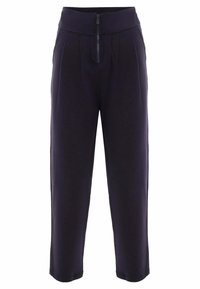 anou anou HIGHWAISTED - Stoffhose - navy/dunkelblau - Zalando.at
