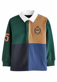 Next RUGBY - T-shirt à manches longues - navy blue tan brown green ...