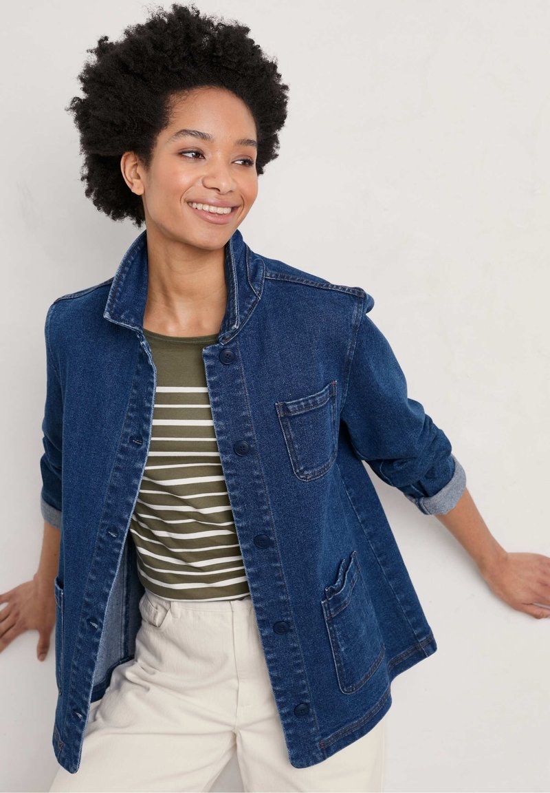 Seasalt Cornwall Kurtka jeansowa/niebieski - Zalando.pl